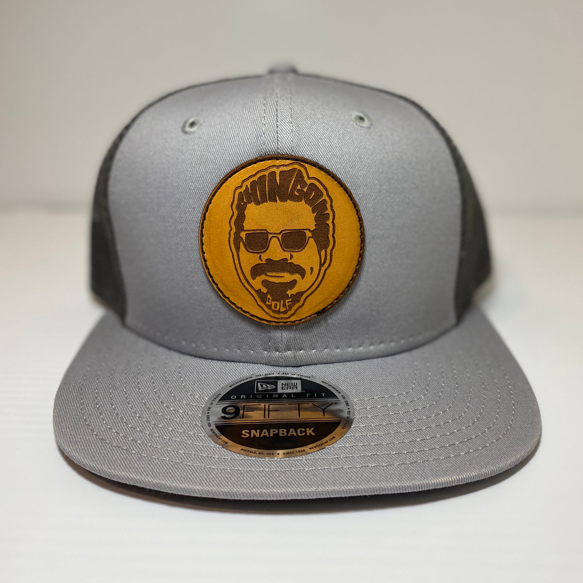Gray Leather Patch Chingon Golf Snapback