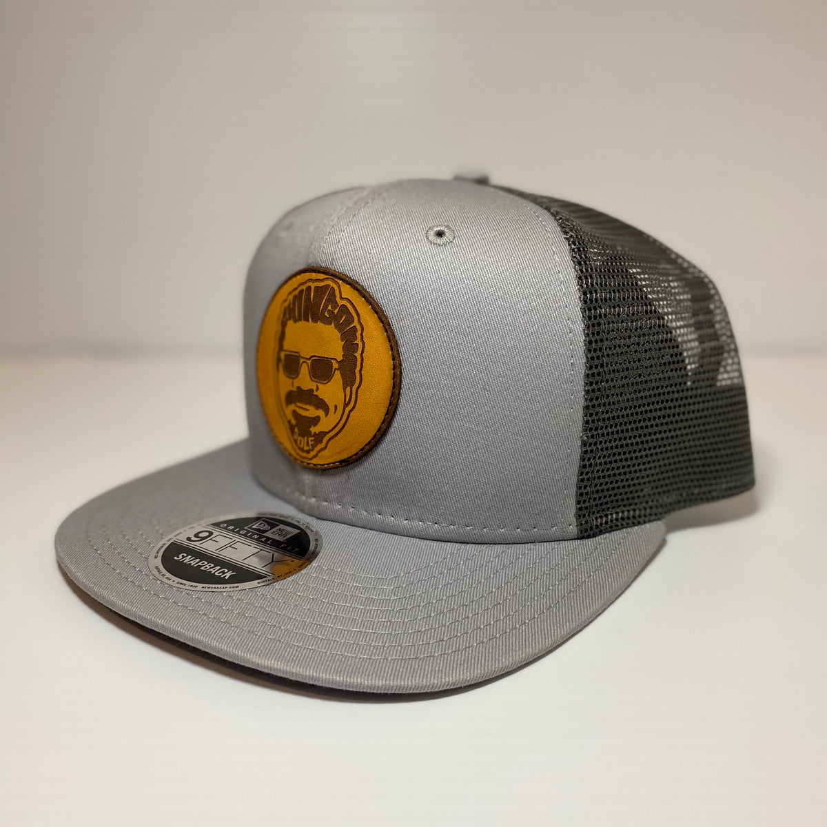 Gray Leather Patch Chingon Golf Snapback